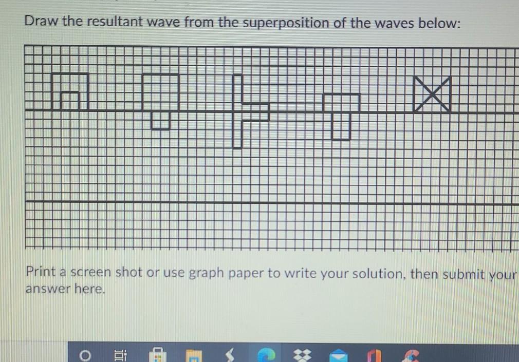 Solved Draw the resultant wave from the superposition of the | Chegg.com