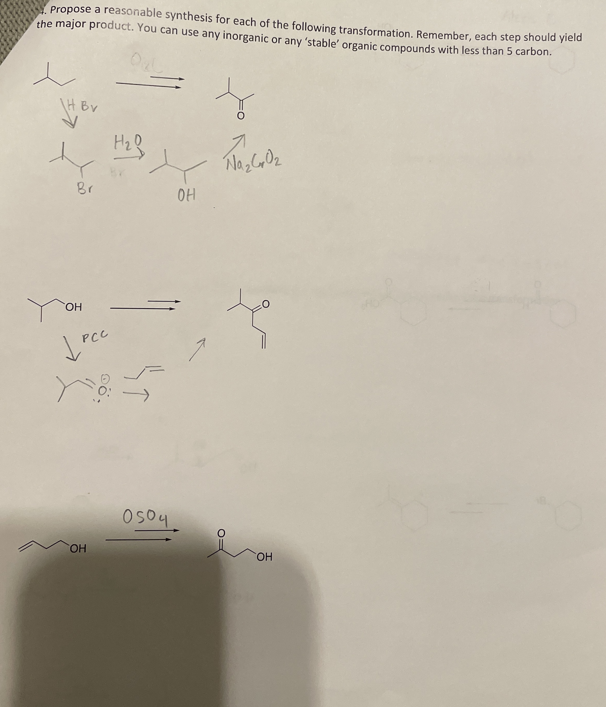 Solved Propose a reasonable synthesis for each of the | Chegg.com