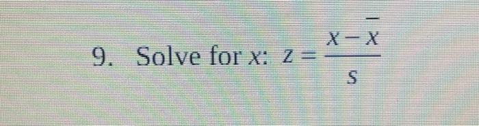 Solved z=sx−x | Chegg.com