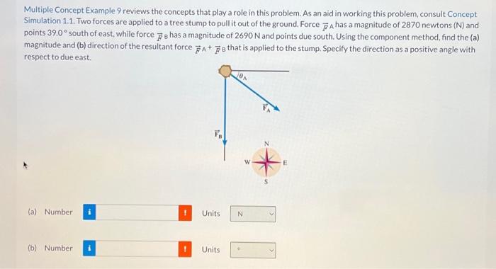 Solved Multiple Concept Example 9 reviews the concepts that | Chegg.com