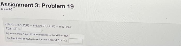 Solved Assignment 3: Problem 19 (3 points) 14 | Chegg.com