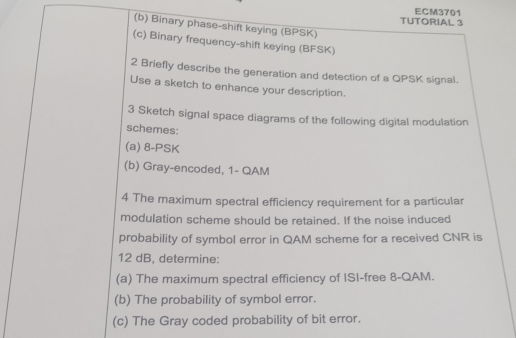 Solved 2 Briefly describe the generation and detection of a | Chegg.com