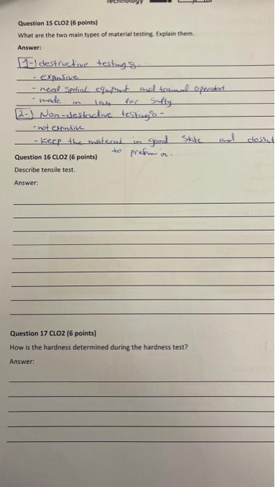 Solved Question 15 ClO2 (6 points) What are the two main | Chegg.com
