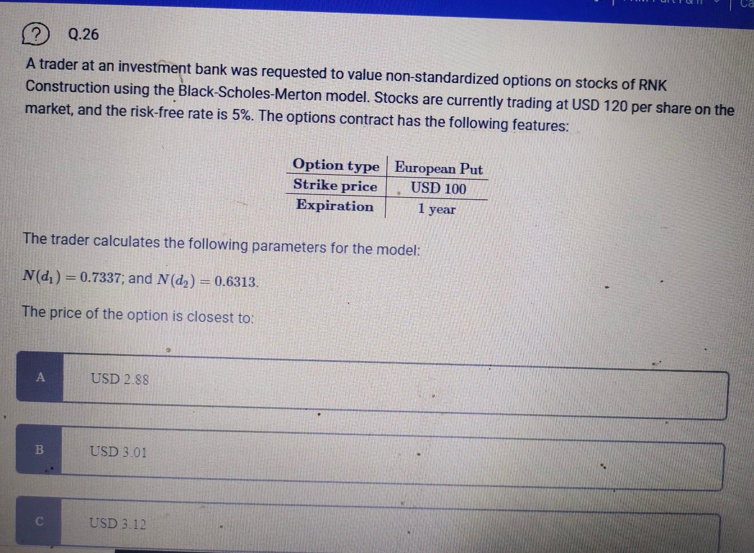 Solved The FRM part 1 exam attracts candidates from all over | Chegg.com