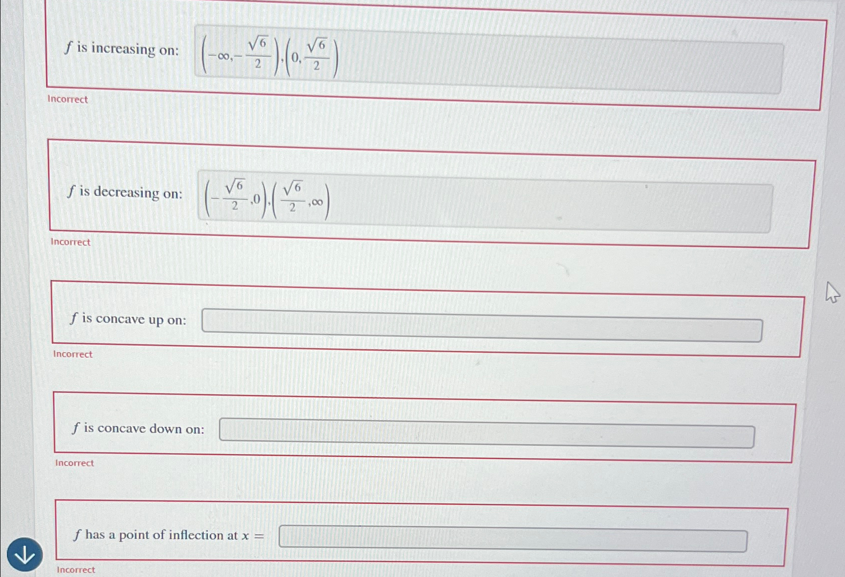 Solved Consider the function.f(x)=(2x2-1)e-x2+5Identify the | Chegg.com