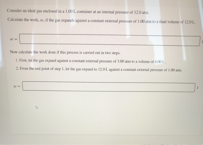 Solved Consider an ideal gas enclosed in a 1.00 L container | Chegg.com