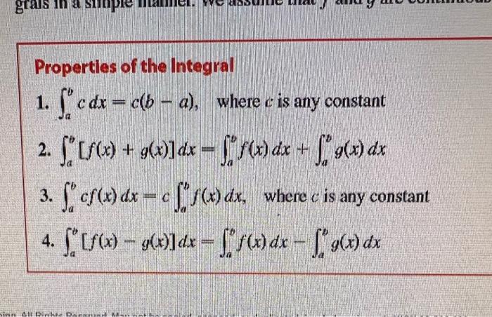 Solved 65-68 Use the properties of integrals to verify the | Chegg.com