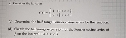 Solved Consider the functionf-3. | Chegg.com