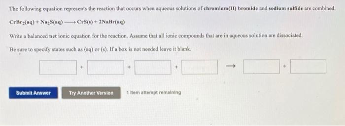 Solved The following equation represents the reaction that | Chegg.com