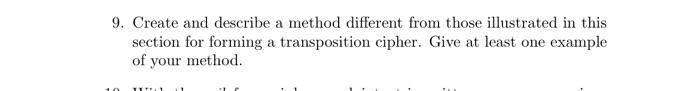 Solved 1. Consider a simple columnar transposition cipher | Chegg.com