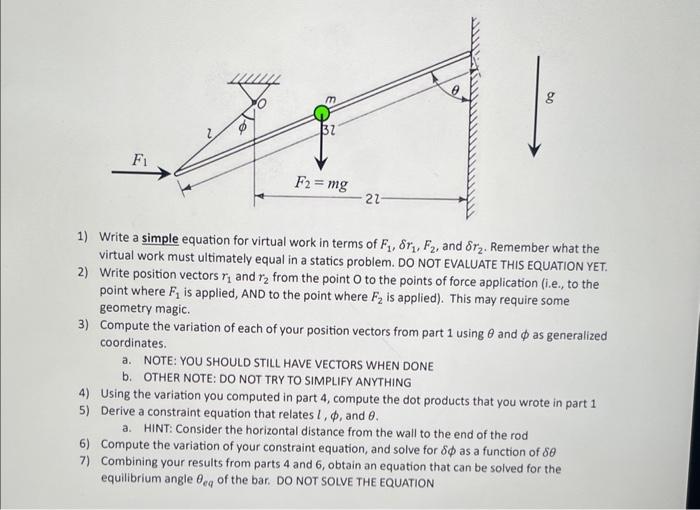 Solved One end of a thin uniform rod of mass m and length 3l | Chegg.com