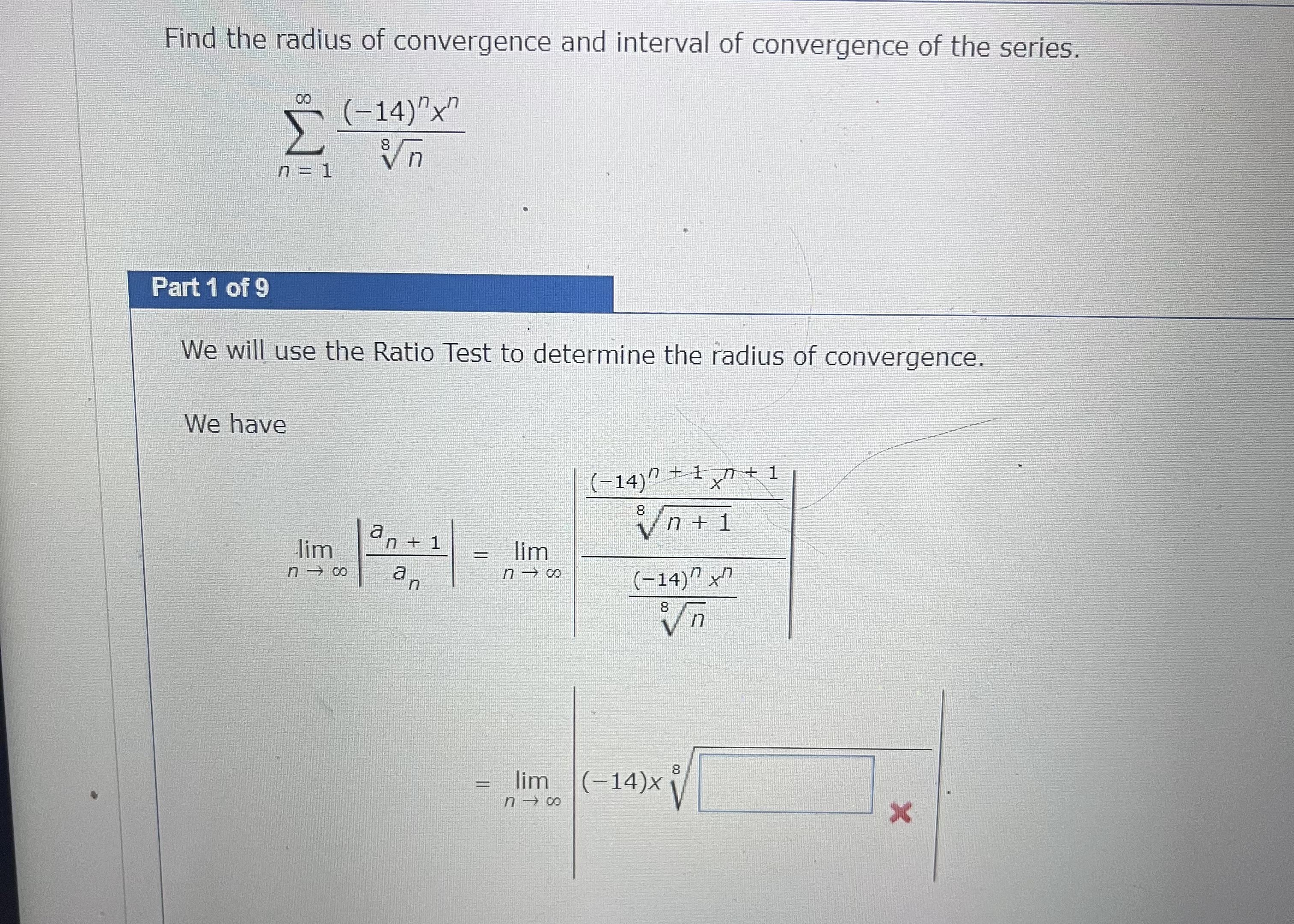 Solved Find the radius of convergence and interval of | Chegg.com