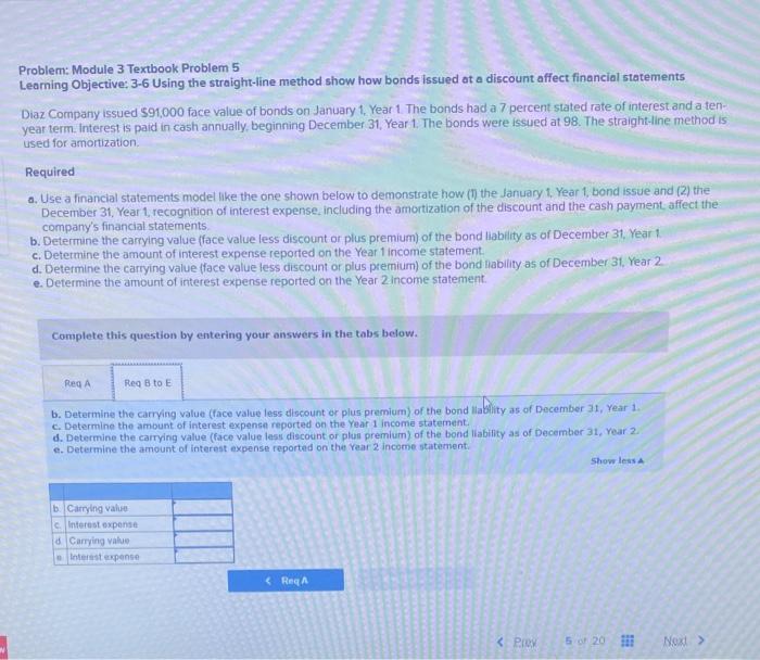 Solved Problem: Module 3 Textbook Problem 5 Learning | Chegg.com