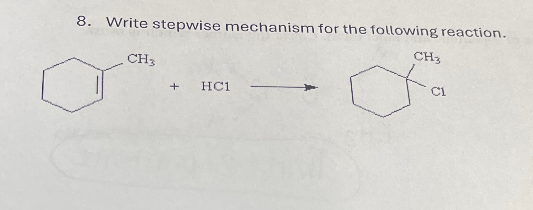 Write stepwise mechanism for the following | Chegg.com