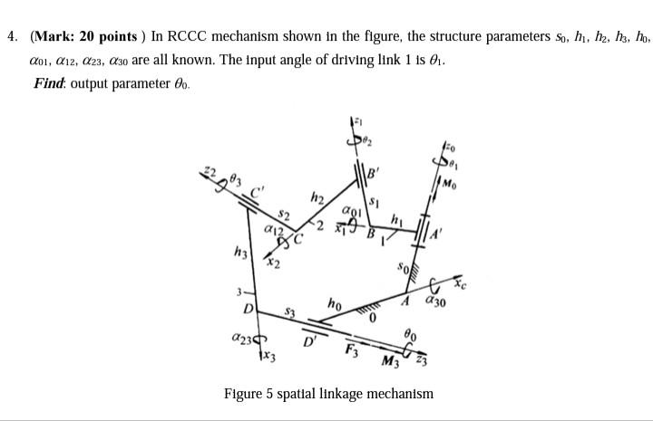 4. (Mark: 20 points) In RCCC mechanism shown in the | Chegg.com