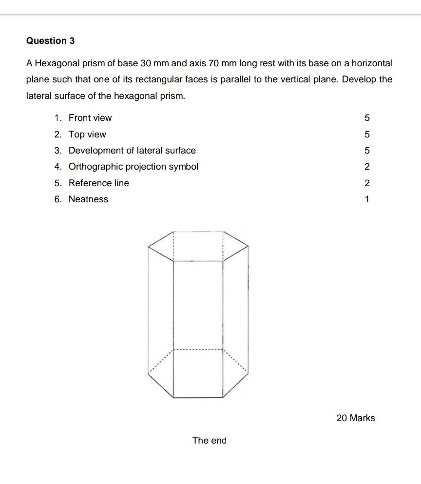 Solved Assignment 1 Question 1 Draw the 3rd angle | Chegg.com