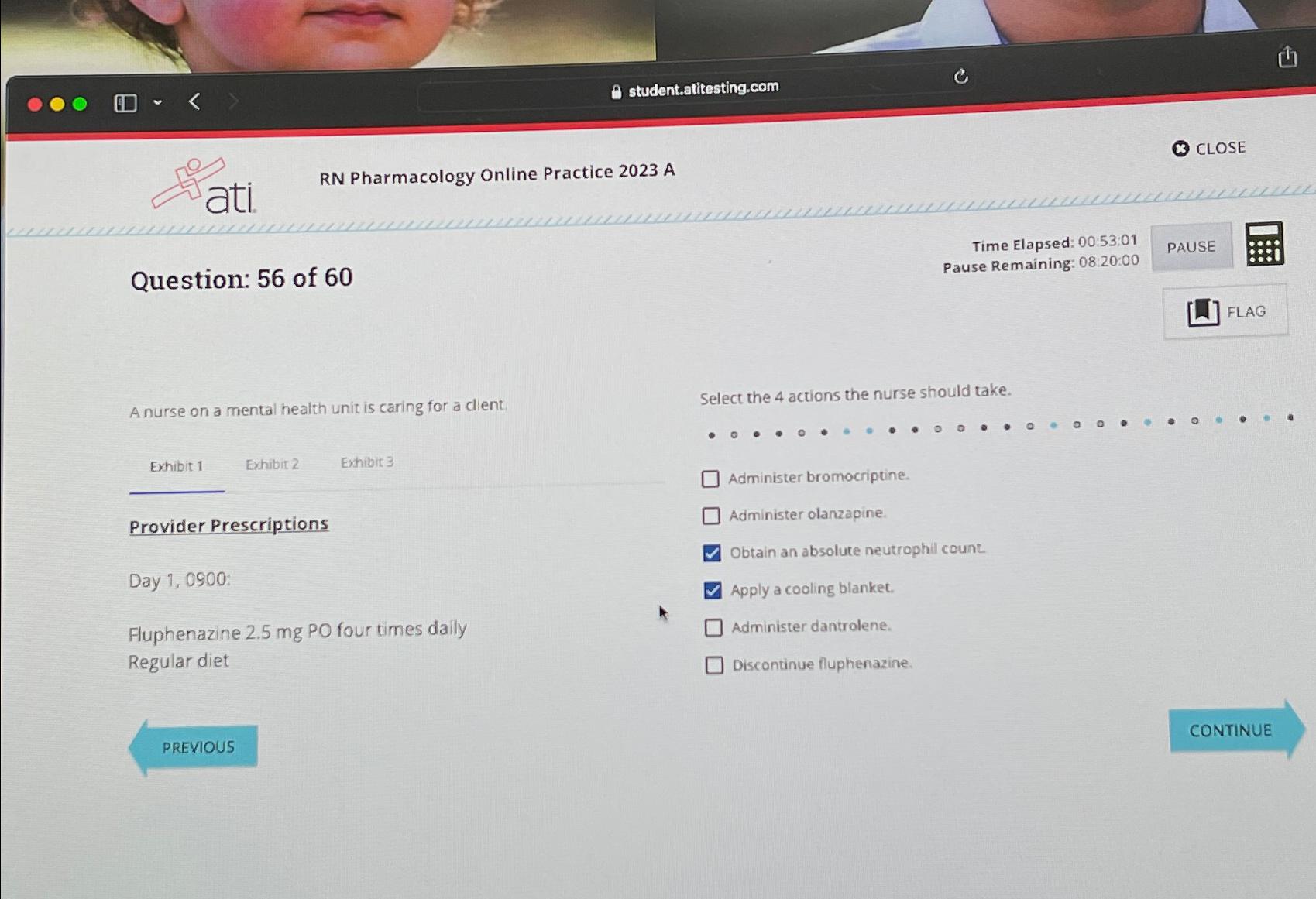 Solved student.atitesting.comRN Pharmacology Online Practice | Chegg.com