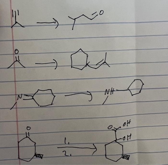 Solved provide reagents no mechanism needed | Chegg.com Solved provide reagents no mechanism needed | Chegg.com