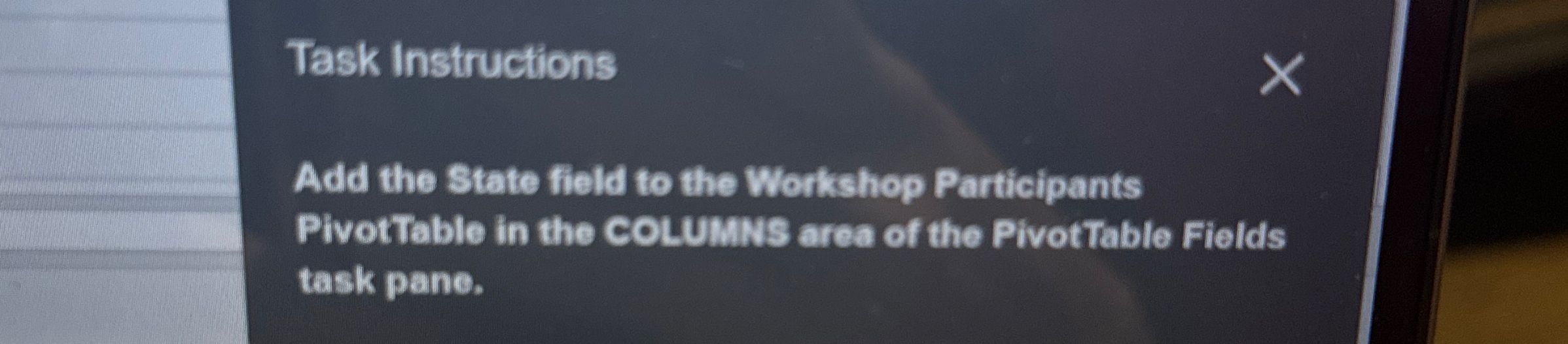 Solved Task InstructionsUse the PivotTable command on the | Chegg.com