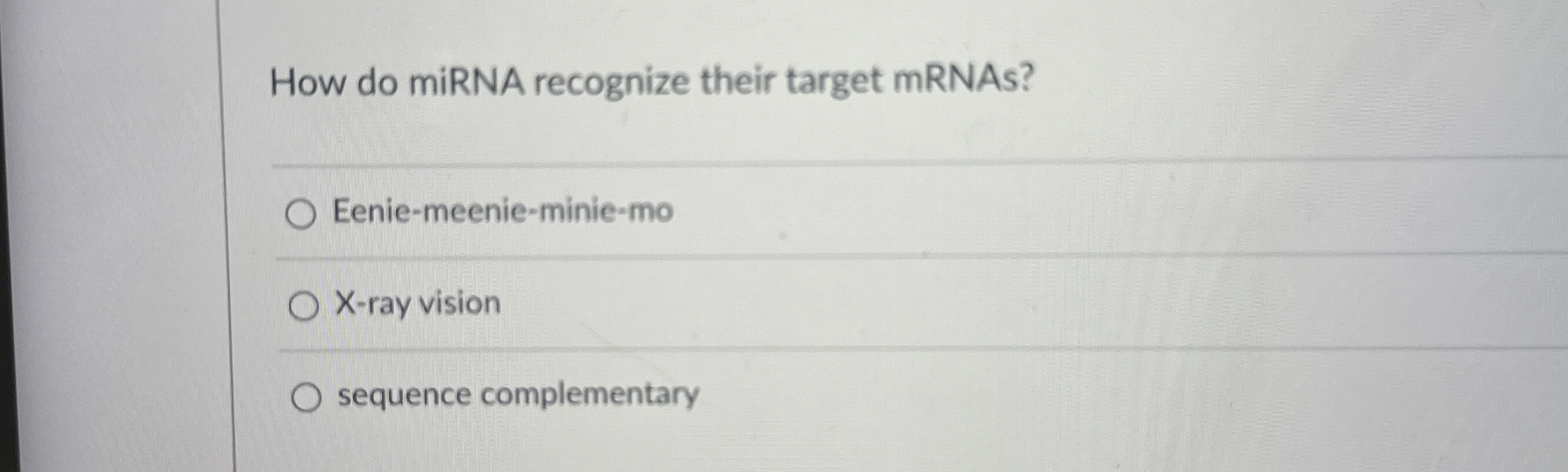 Solved How do miRNA recognize their target | Chegg.com