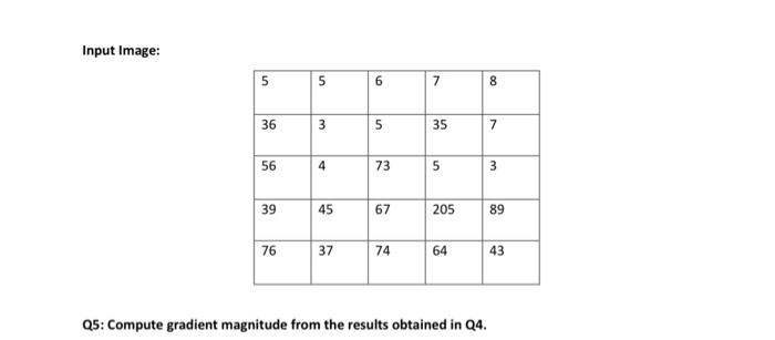 Q4: Use following filters to extract horizontal and | Chegg.com
