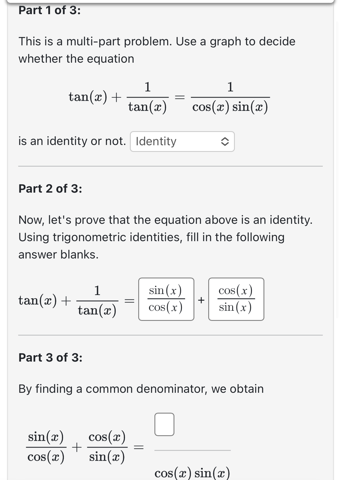 Solved Part 1 ﻿of 3:This is a multi-part problem. Use a | Chegg.com