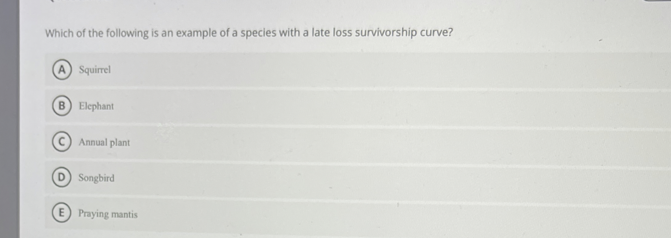 Solved Which of the following is an example of a species | Chegg.com