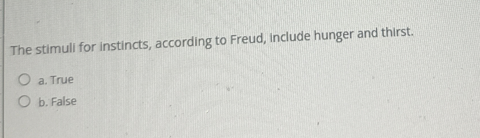 Solved The stimuli for instincts, according to Freud, | Chegg.com