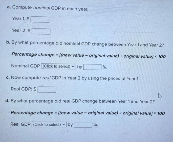Solved Suppose the following data describe output in two | Chegg.com