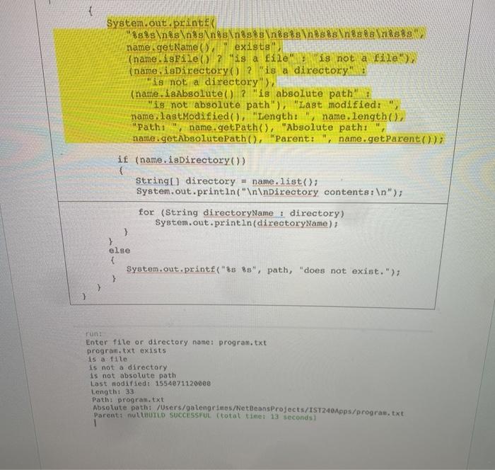 Solved IST242-Spring 2021 Assignment FileDemonstration.java | Chegg.com