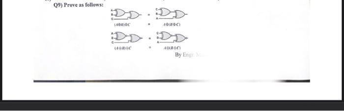 Solved Q9) Prove as follows: | Chegg.com