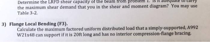 Solved carry Determine the LRFD shear capacity of the beam | Chegg.com