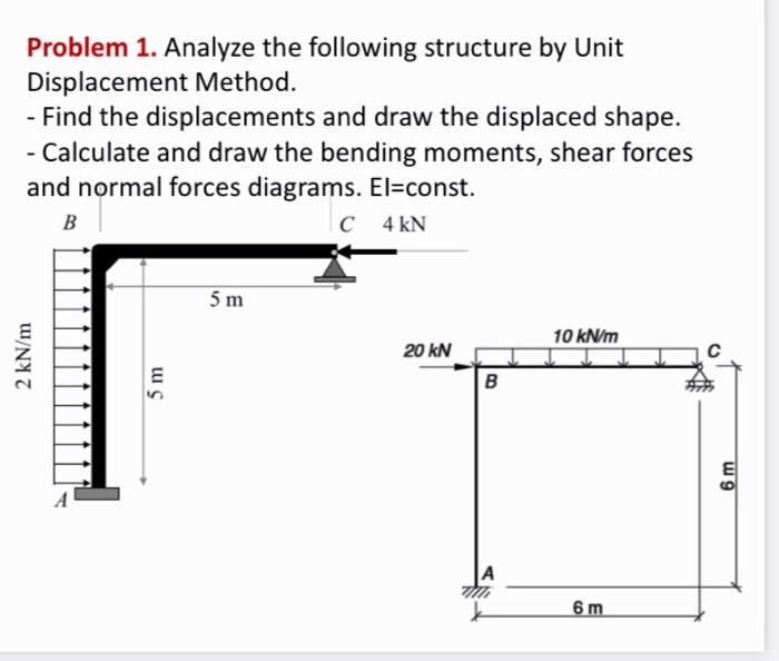 Solved Problem 1. Analyze the following structure by Unit | Chegg.com