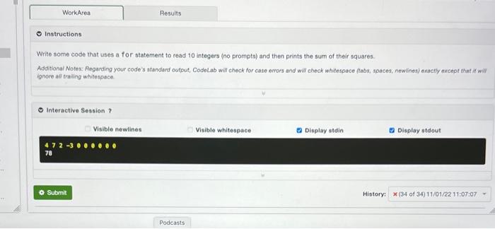 Solved Java Instructions Write Some Code That Uses A For 3214