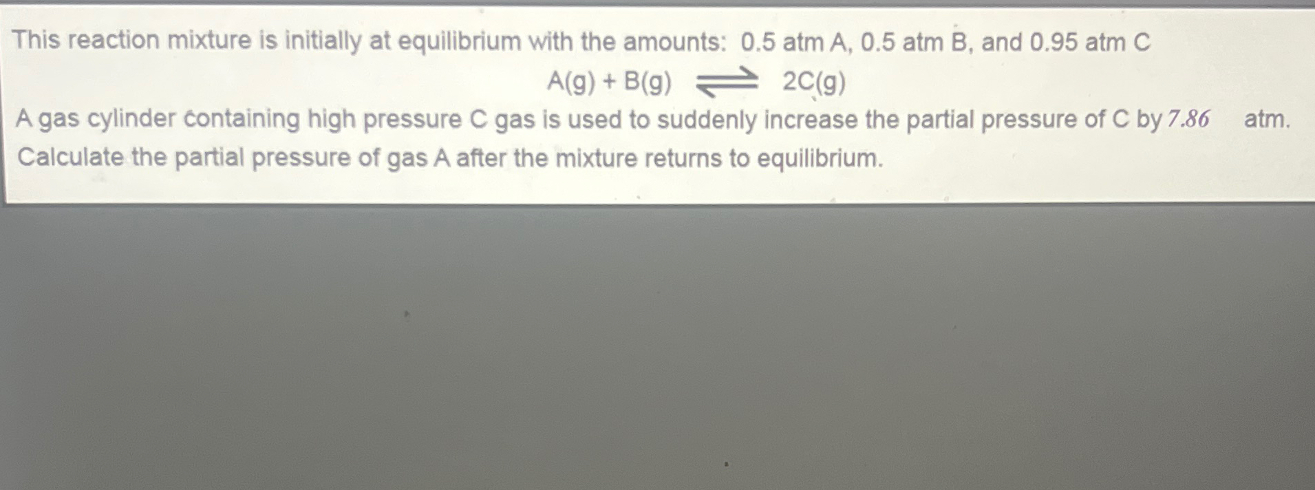 Solved This reaction mixture is initially at equilibrium | Chegg.com