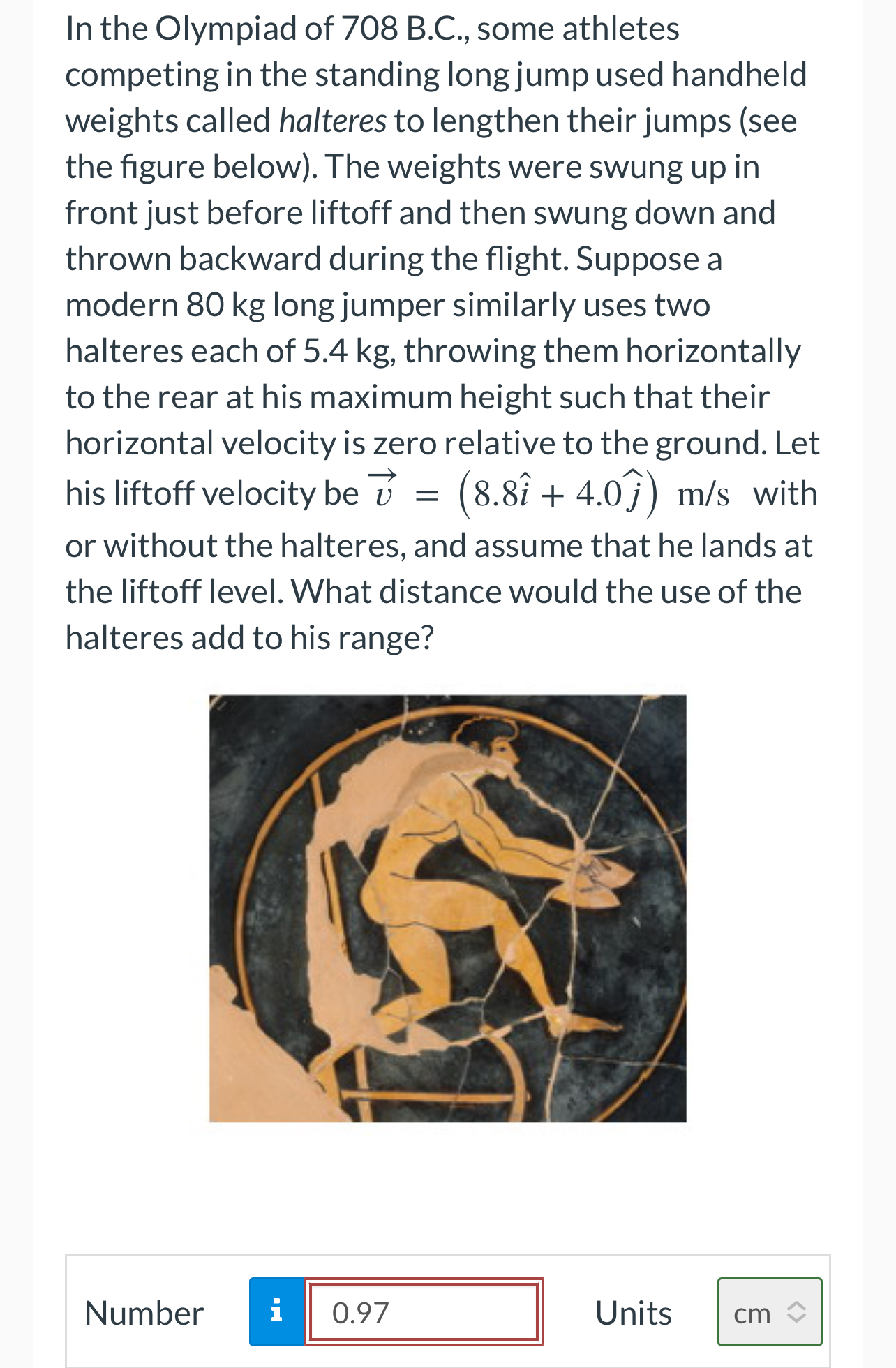 Solved In the Olympiad of 708 ﻿B.C., ﻿some athletes | Chegg.com