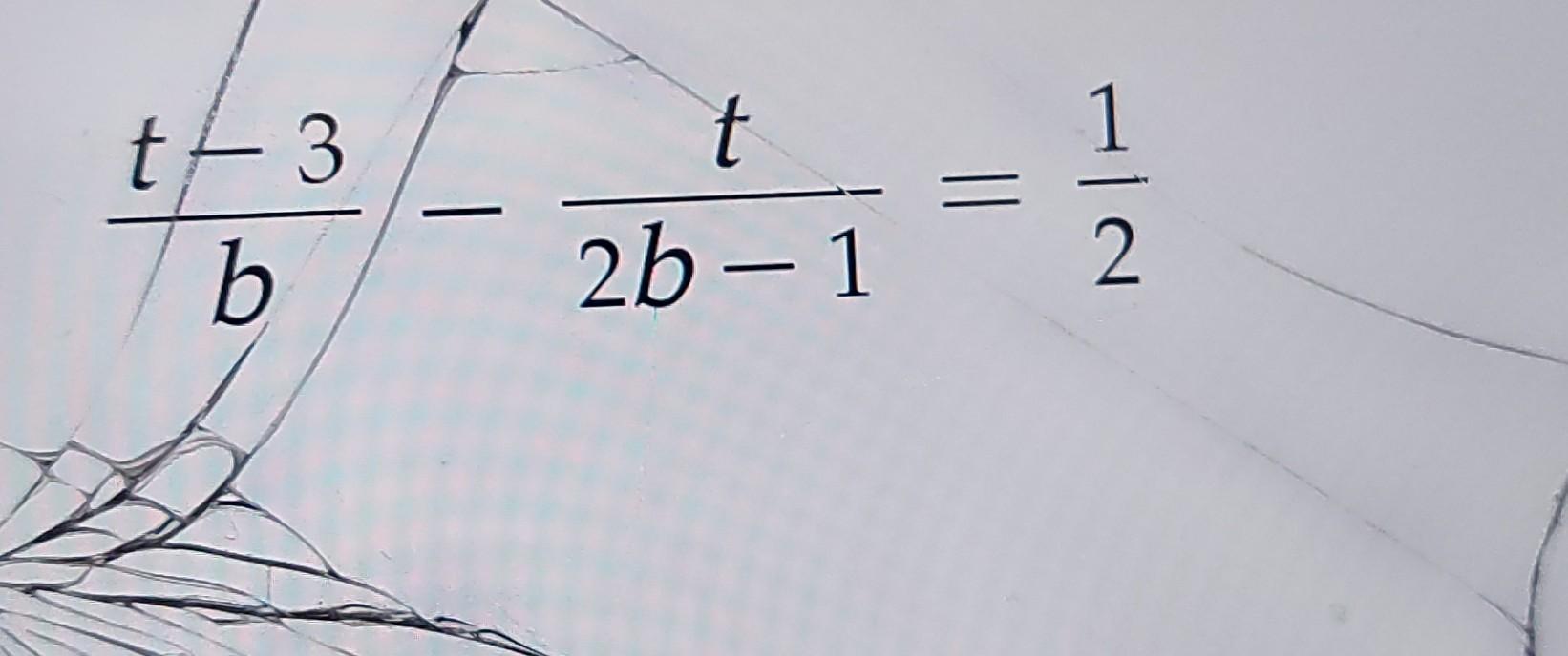 Solved bt−3−2b−1t=21 | Chegg.com