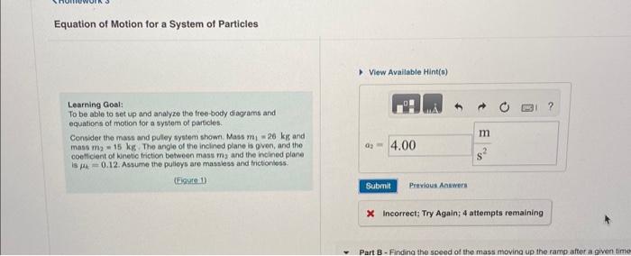 Solved Equation of Motion for a System of Particles Learning | Chegg.com