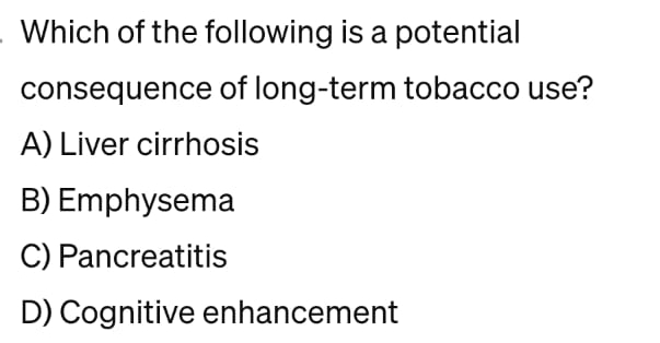 Solved Which of the following is a potential consequence of | Chegg.com