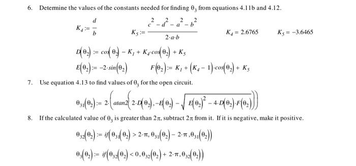 Solved Given: Link lengths: Input (O2A) Coupler | Chegg.com