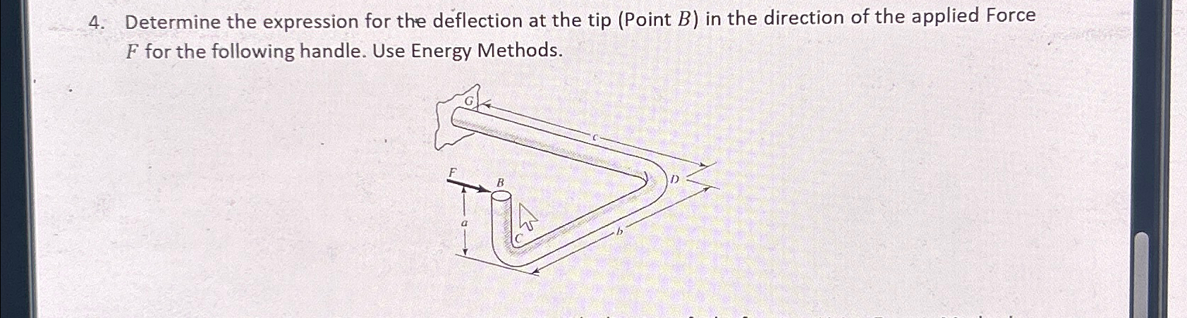 Solved Determine the expression for the deflection at the | Chegg.com