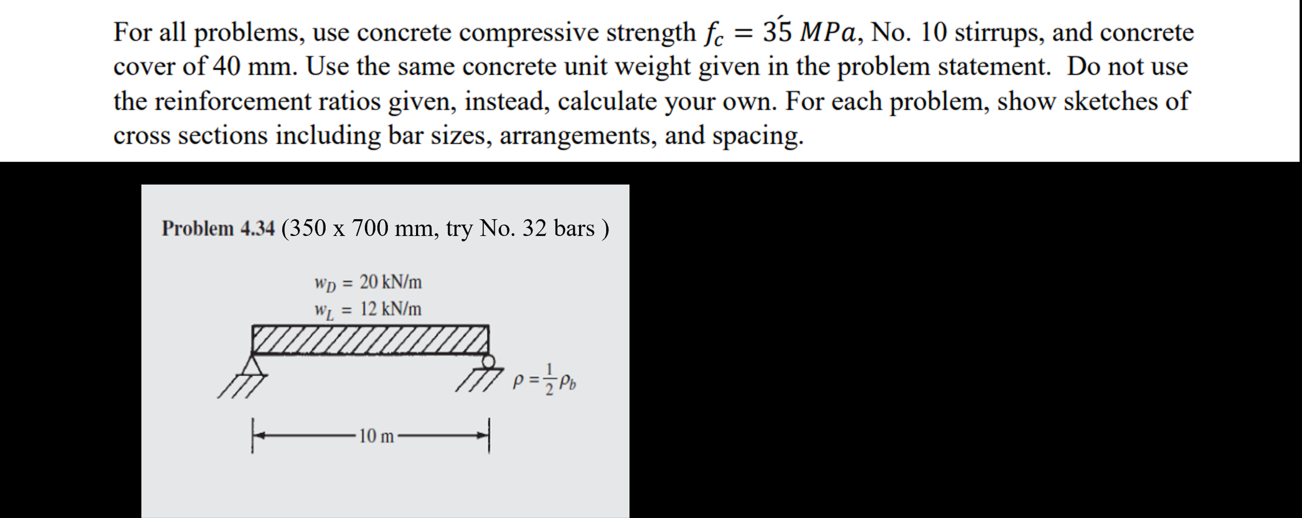 Solved For all problems, use concrete compressive strength | Chegg.com