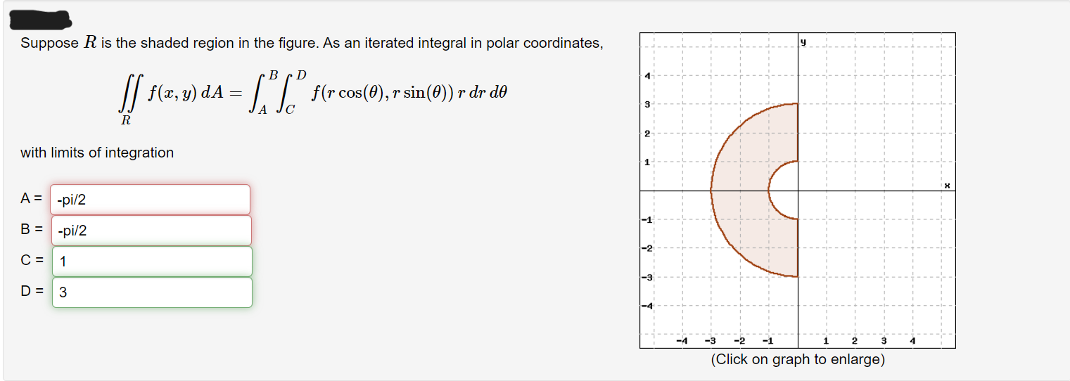 Solved Suppose R ﻿is the shaded region in the figure. As an | Chegg.com