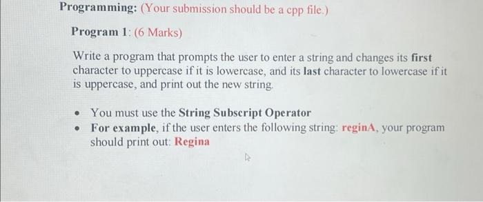 Solved Programming Your Submission Should Be A Cpp File 2387