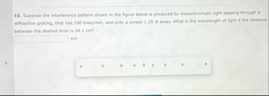 Solved Suppose the interference pattern shown in the fligure | Chegg.com