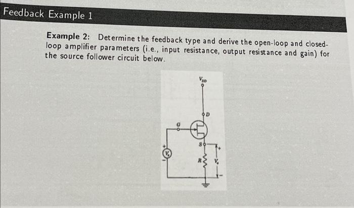 Solved Determine the feedback type and derive the open-loop | Chegg.com