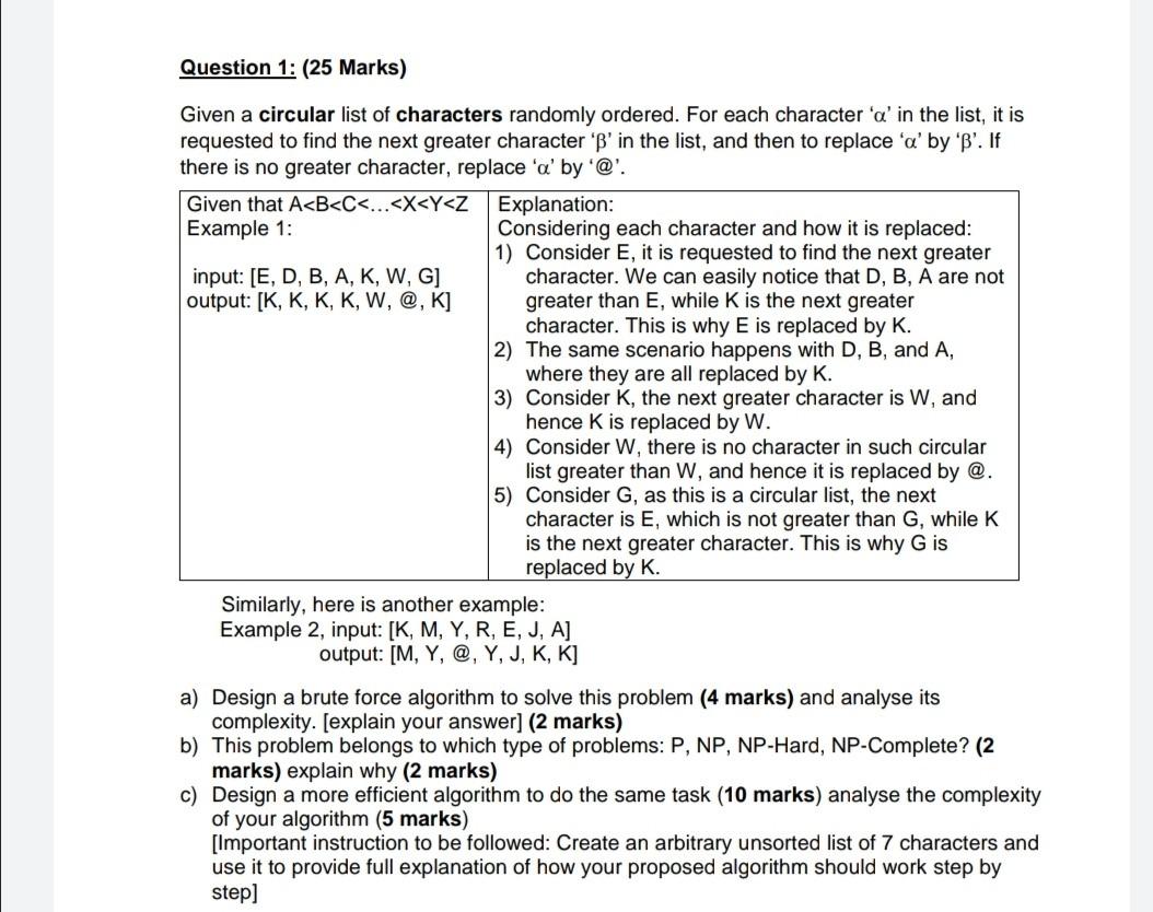 Solved Given a list of randomly arranged numbers, for | Chegg.com