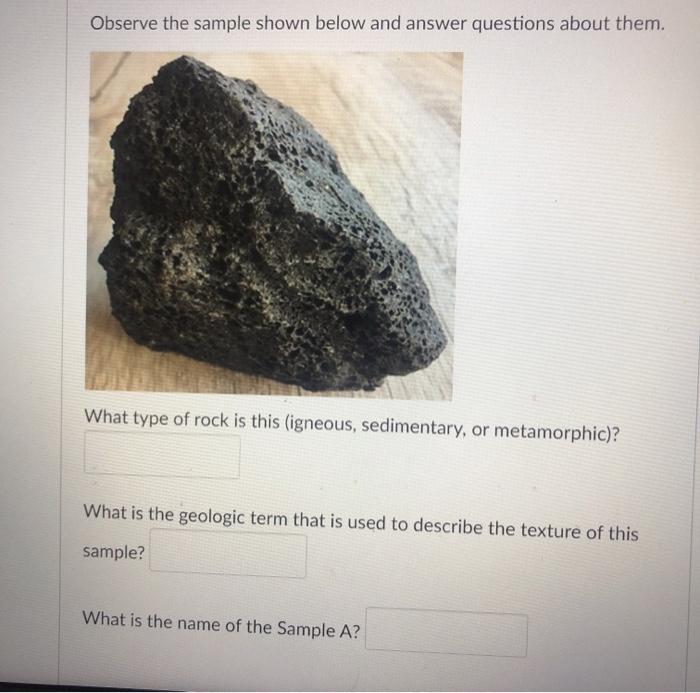 Solved Observe the sample shown below and answer questions | Chegg.com