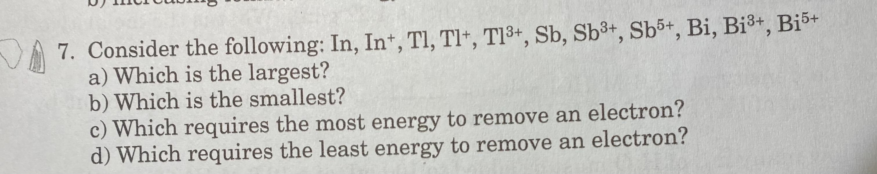 Solved PLEASE EXPLAIN Consider the following: | Chegg.com