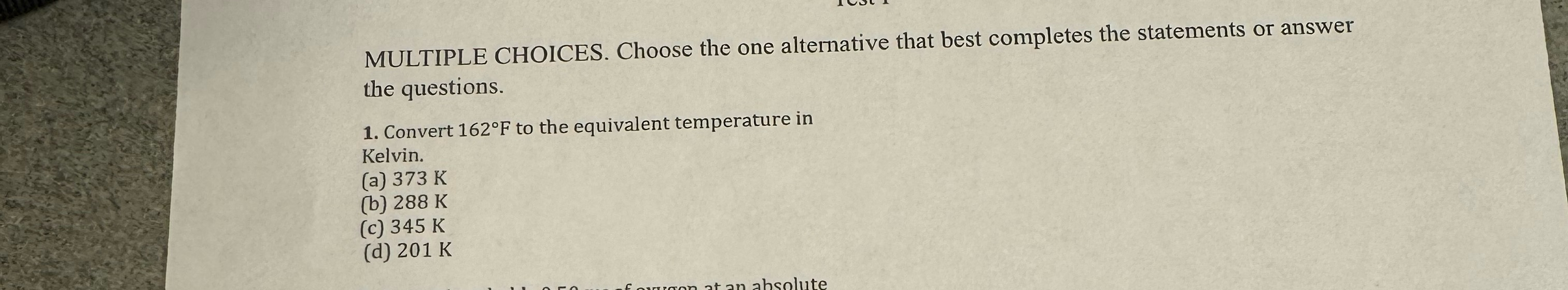 Solved MULTIPLE CHOICES. Choose the one alternative that | Chegg.com